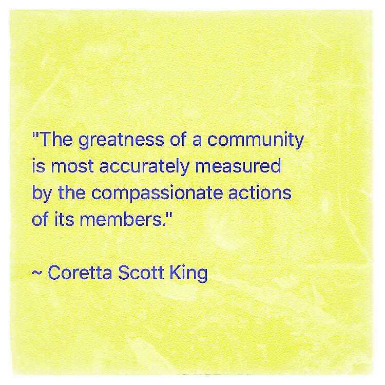 the measure of greatness is compassion… | The Metta Garden