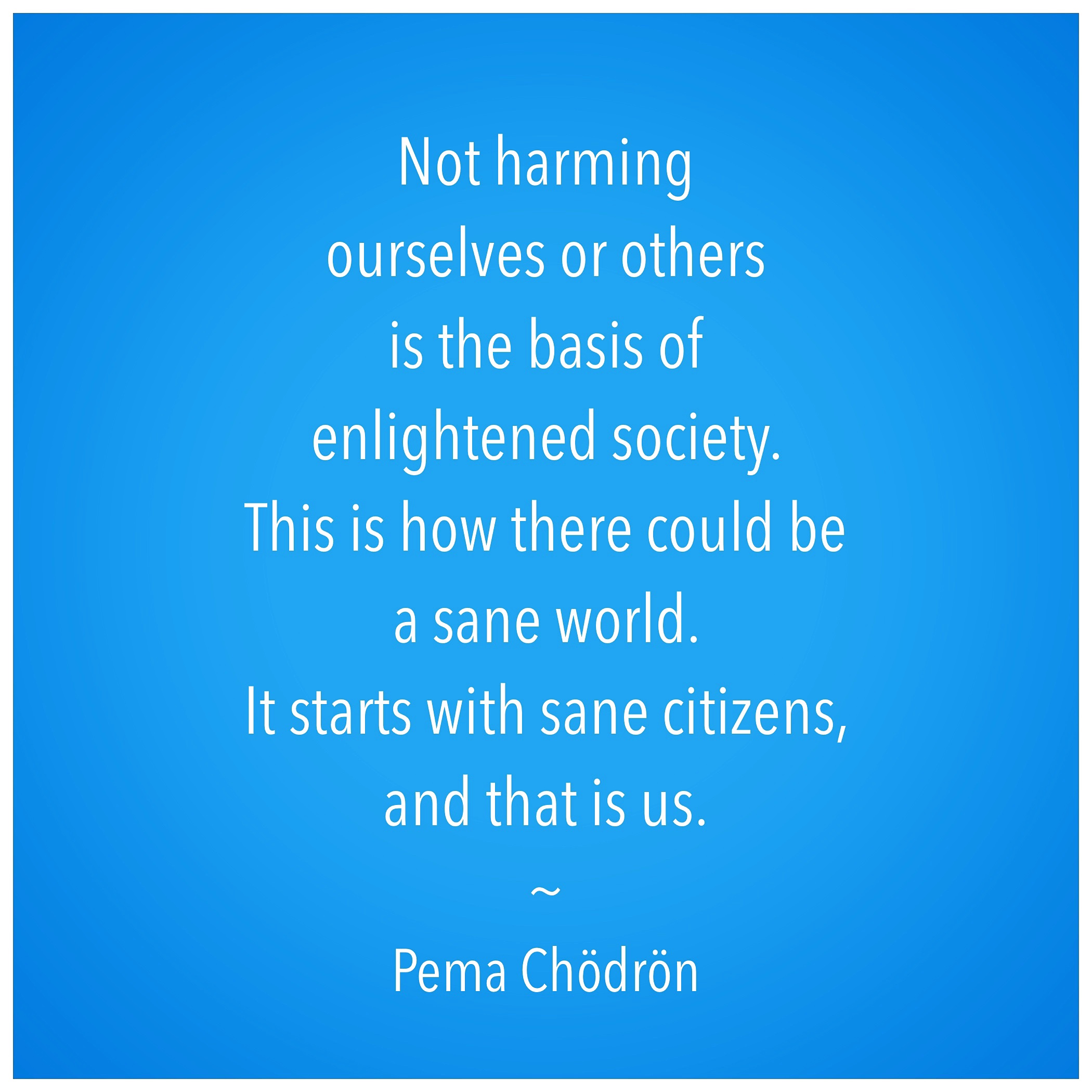 a sane world begins with us… | The Metta Garden