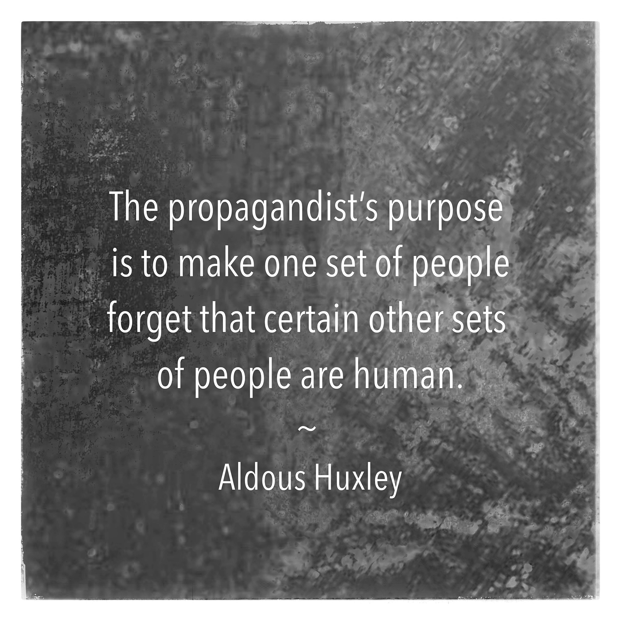 beware of propaganda, remember our humanity… | The Metta Garden