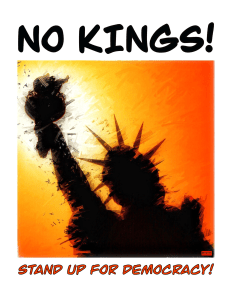 free NO KINGS protest art… | The Metta Garden