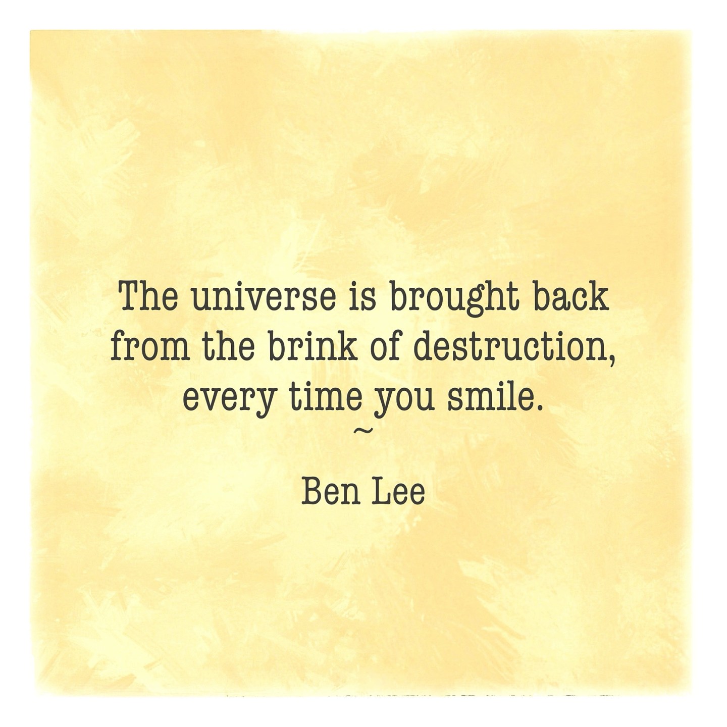 smile… | The Metta Garden